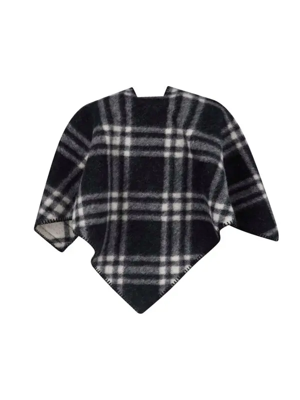 Burberry Wool Cape "check