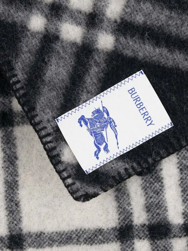 Burberry Wool Cape "check