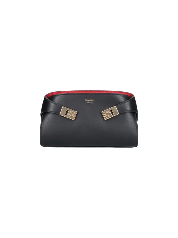 FERRAGAMO Hug Mini Crossbody Bag - Black