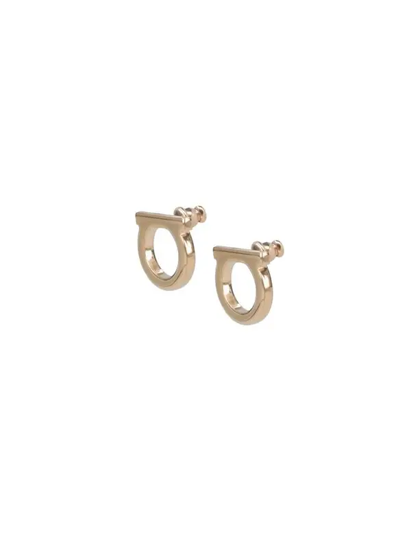 FERRAGAMO Large Earrings "gancini - Gold