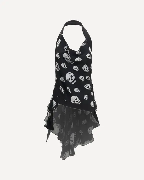 Alexander McQueen Halter Silk Top
