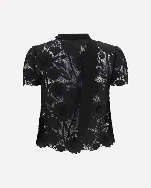 SELF-PORTRAIT Tie-neck Top