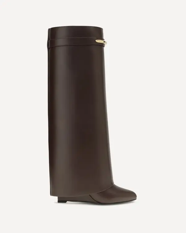 Givenchy Leather Shark Boots - Brown