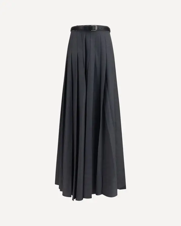 SELF-PORTRAIT Pleated Maxi Skirt