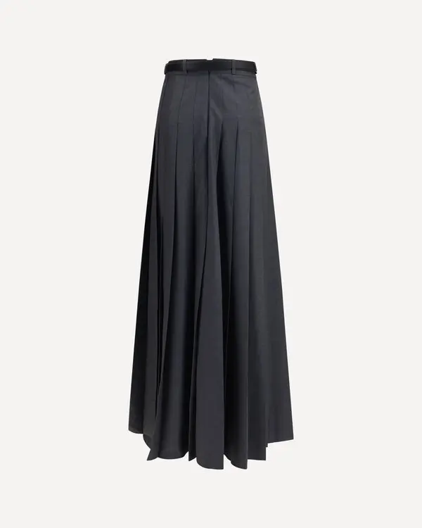 SELF-PORTRAIT Pleated Maxi Skirt