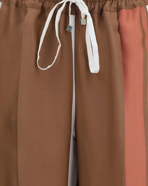 Kiton Striped Silk Pants