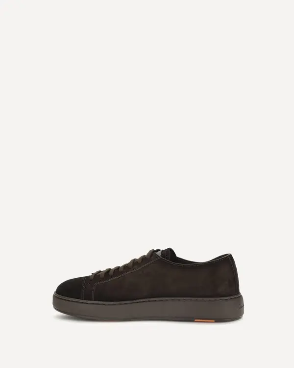 Santoni Suede Lace-up Sneakers - Brown
