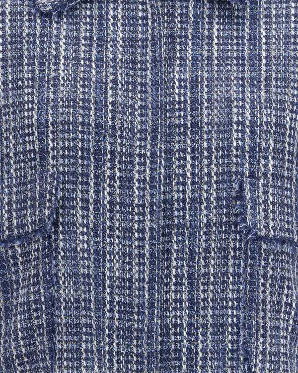 Kiton Textured Tweed Jacket With Zip Closure