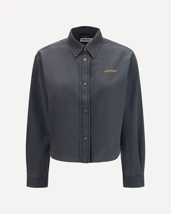 Miu Miu Denim-style Cotton Shirt