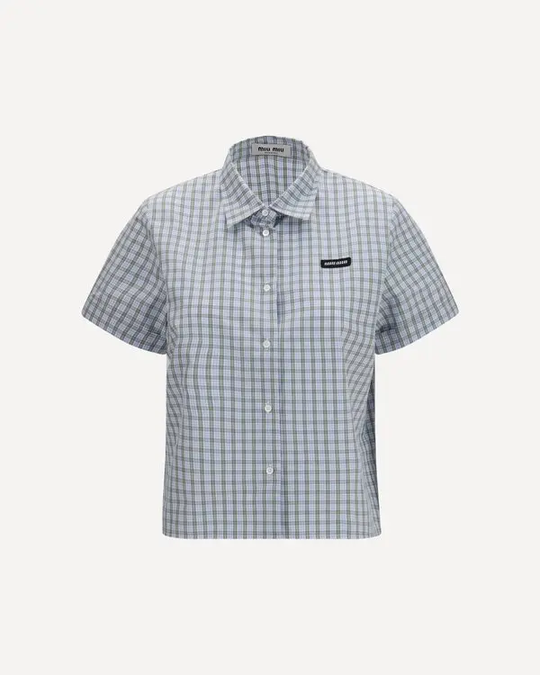 Miu Miu Cotton Check Shirt