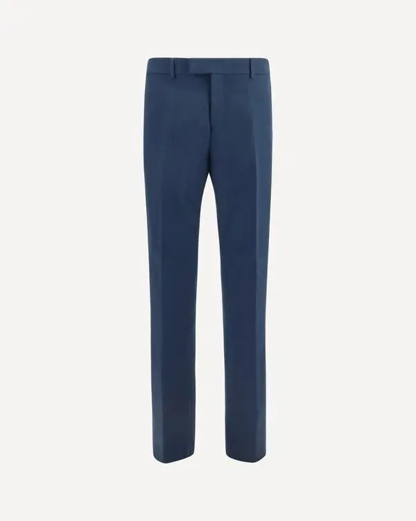 FERRAGAMO Cotton And Cashmere Chinos Pants