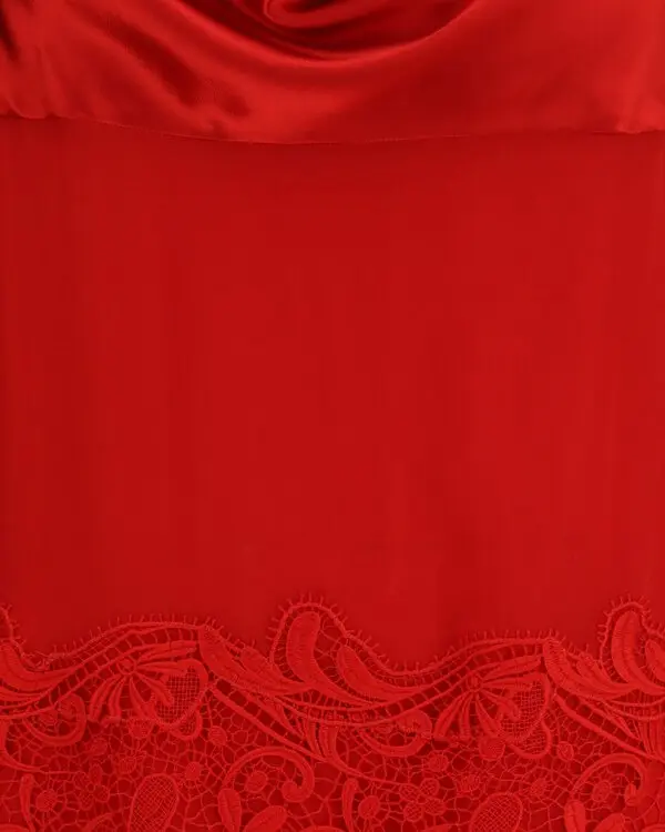 FERRAGAMO Draped Lace Dress