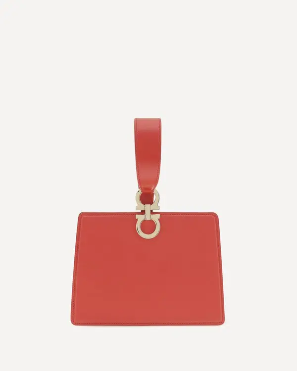 FERRAGAMO Rigid Leather Handbag - Red