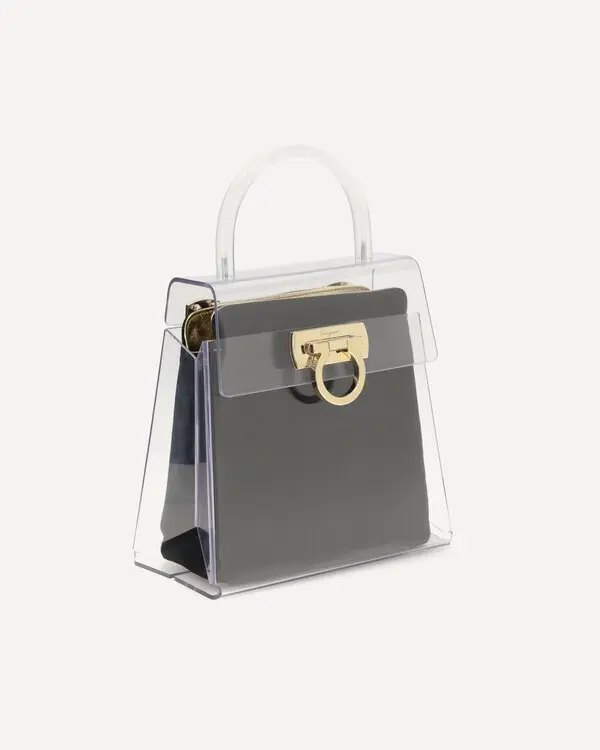 FERRAGAMO Pvc Top Handle Bag