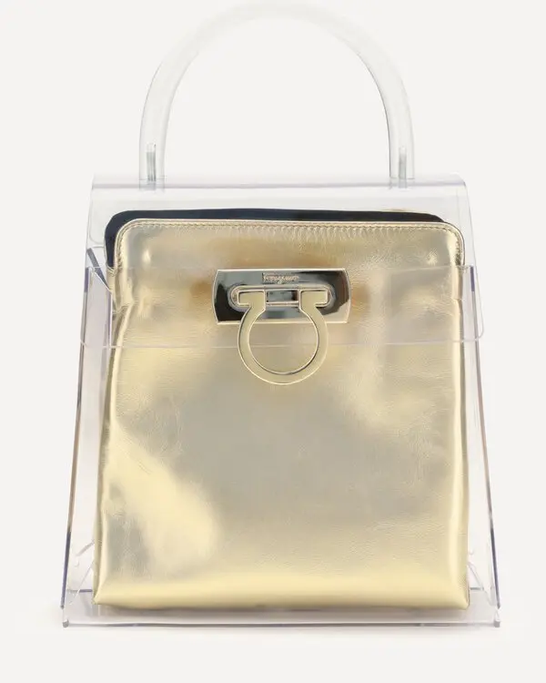 FERRAGAMO Pvc Top Handle Bag