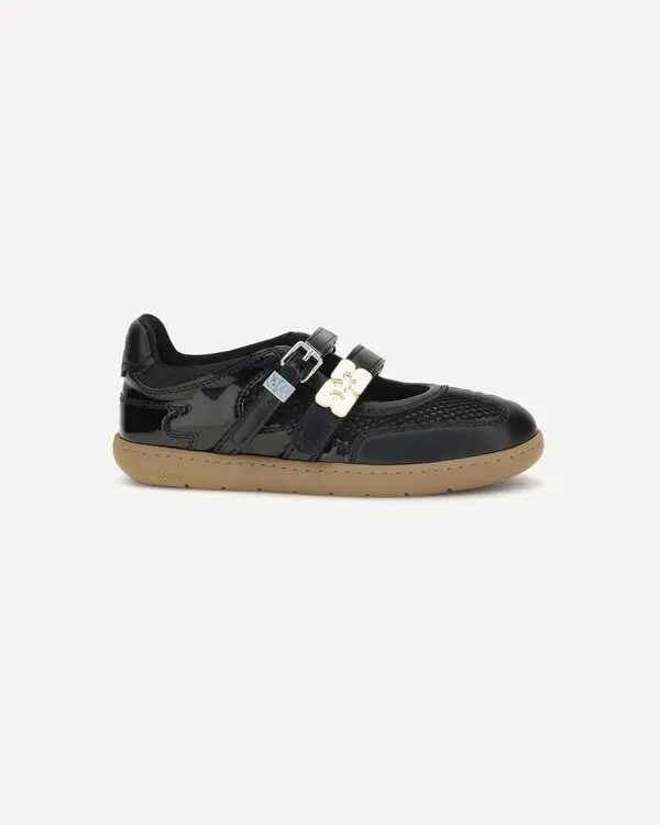GANNI Sue Ballerinas With Buckle Detail