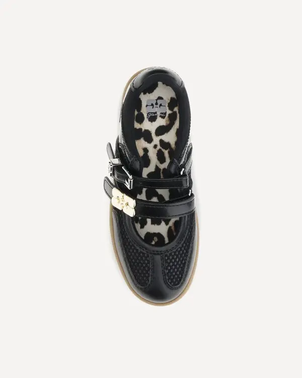 GANNI Sue Ballerinas With Buckle Detail
