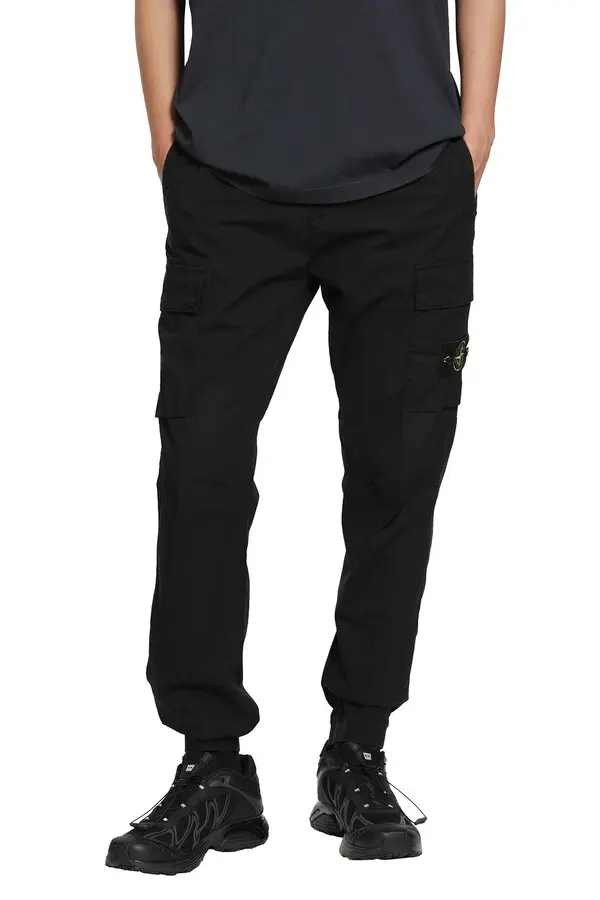 Stone Island 3100064 Cargo Trousers - Black