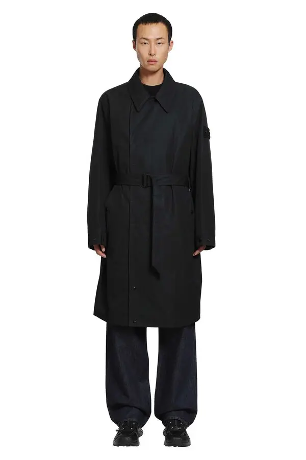 Stone Island 7100004 All Weather Trench - Black