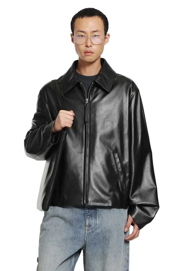 Loewe Zip-up Jacket In Lambskin