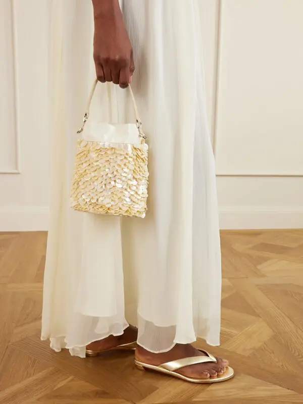 Staud Lila Sequined Bucket Bag