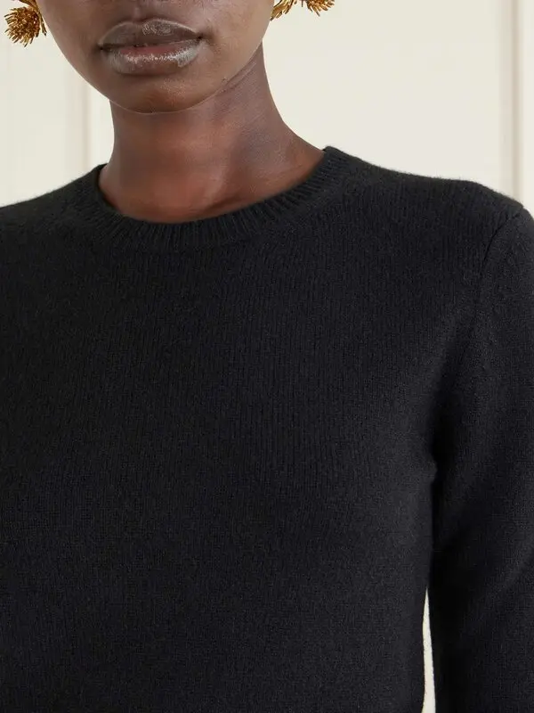 Saint Laurent Cropped Cashmere Sweater