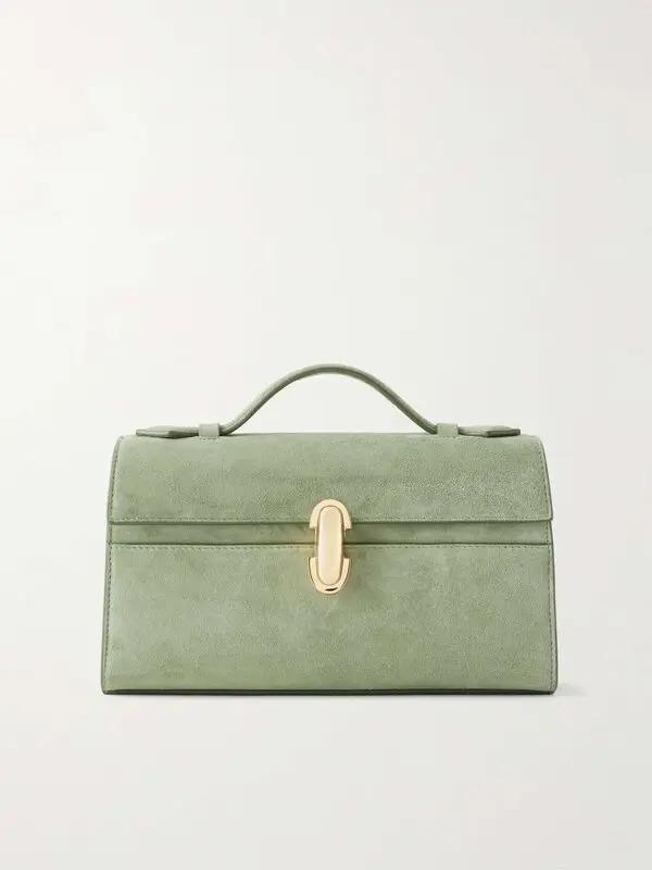Savette Symmetry Pochette Suede Tote