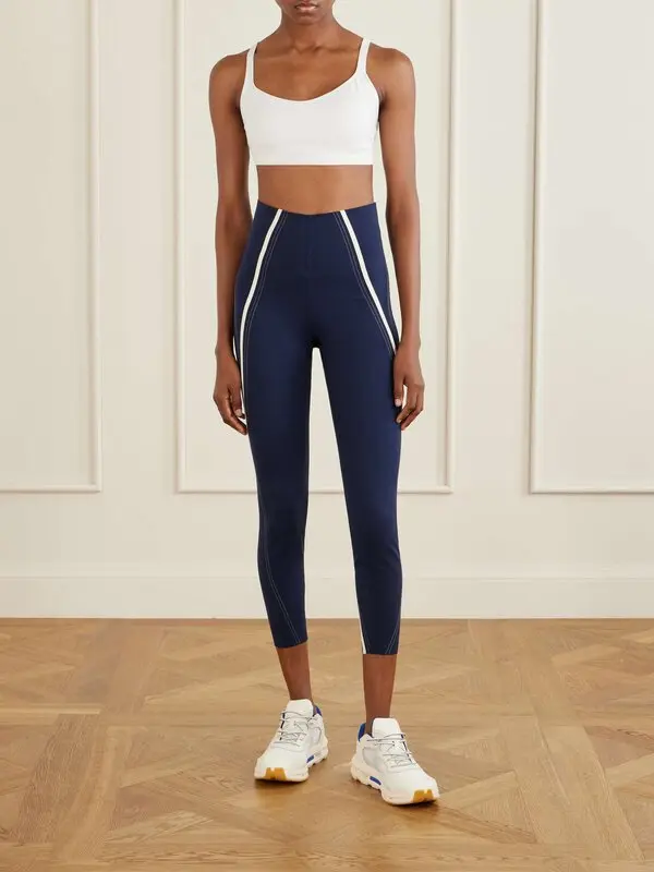 Lululemon Striped Ultralu Leggings - Navy