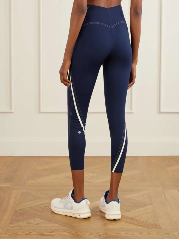 Lululemon Striped Ultralu Leggings - Navy