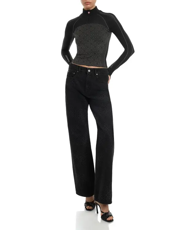Casablanca Monogram Baggy Jeans