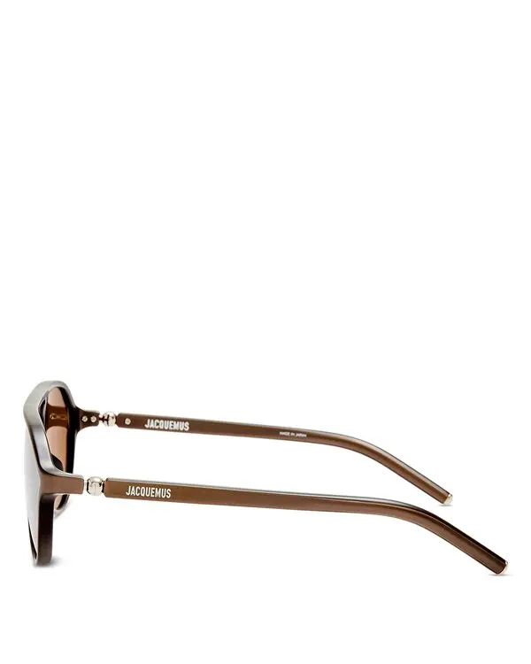 Jacquemus Pastro Aviator Sunglasses, 57mm