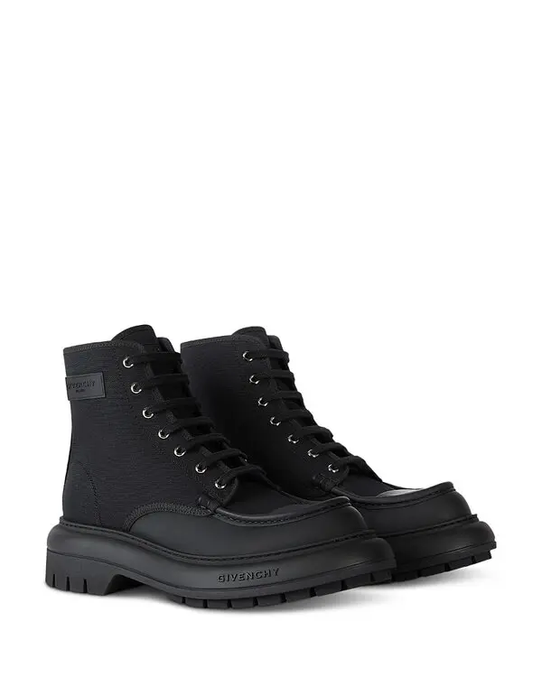 Givenchy Lace-up Combat Boots - Black