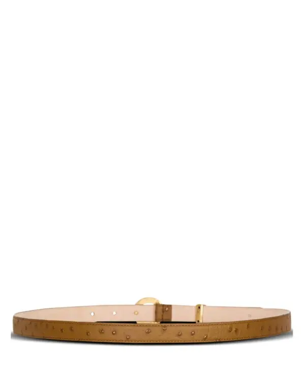 Balmain Embossed Calfskin T-bar Belt