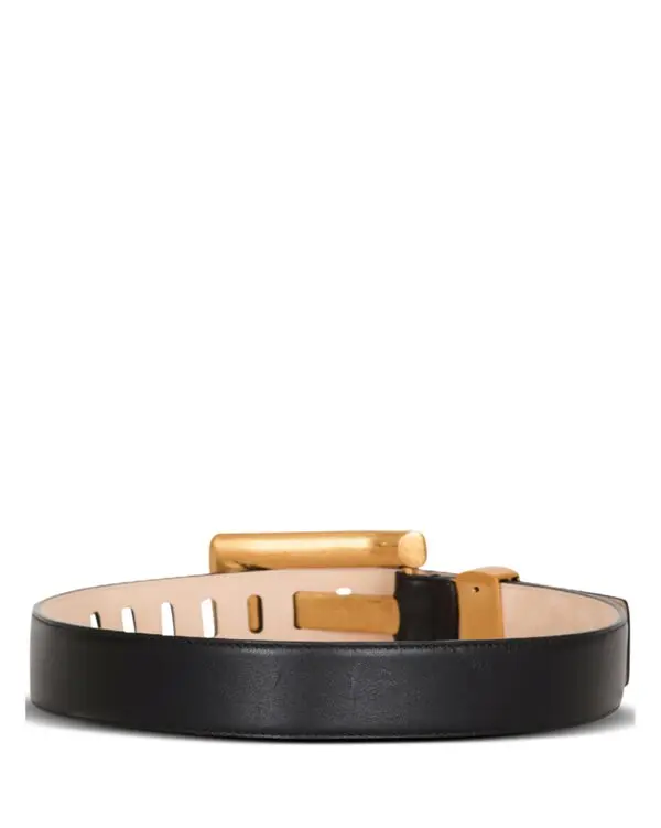 Balmain Anthem Calfskin And Crystal Belt