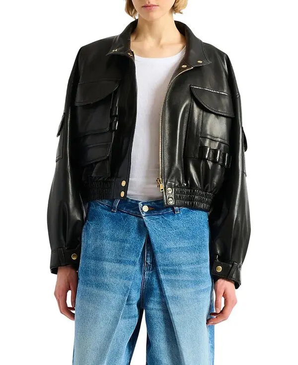 Balmain Lambskin Bomber Jacket