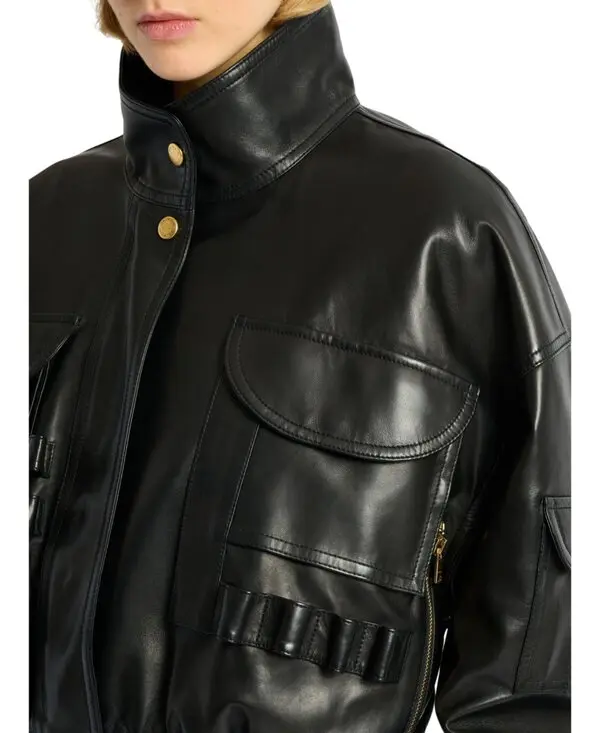 Balmain Lambskin Bomber Jacket