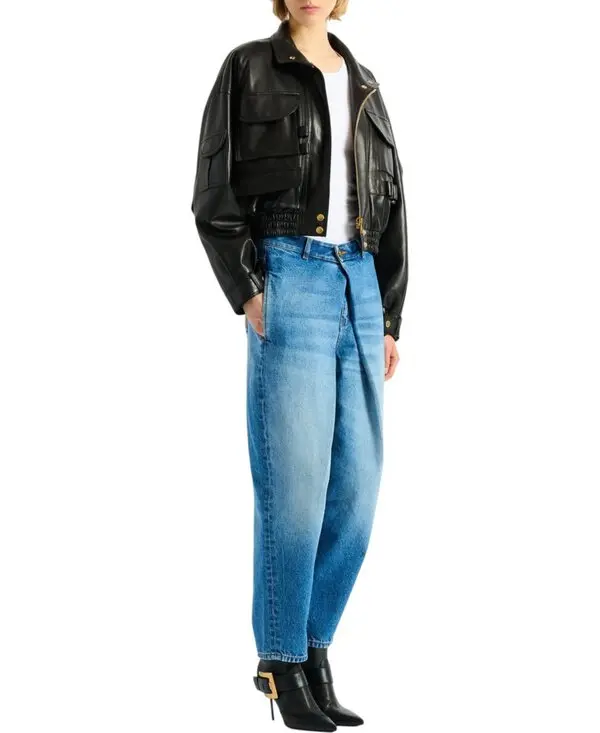 Balmain Lambskin Bomber Jacket