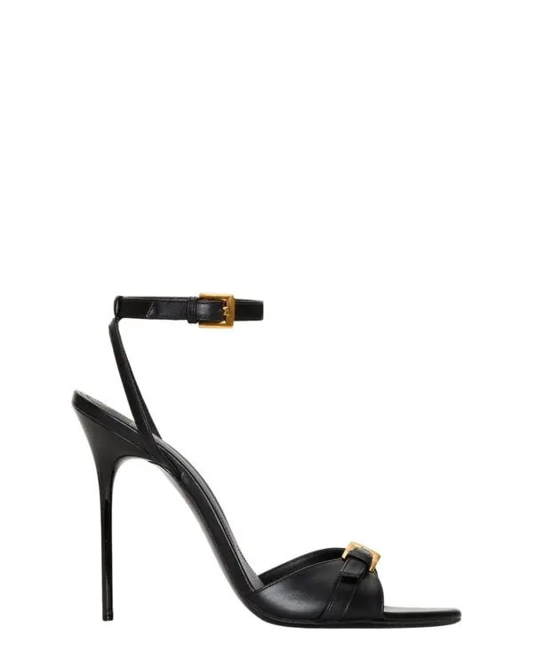 Balmain Anthem Smooth Leather Sandals