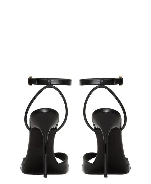Balmain Anthem Smooth Leather Sandals