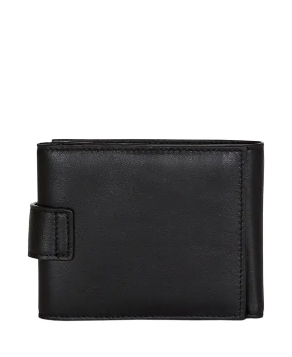 Balmain Pulse Trifold Smooth Leather Wallet - Black