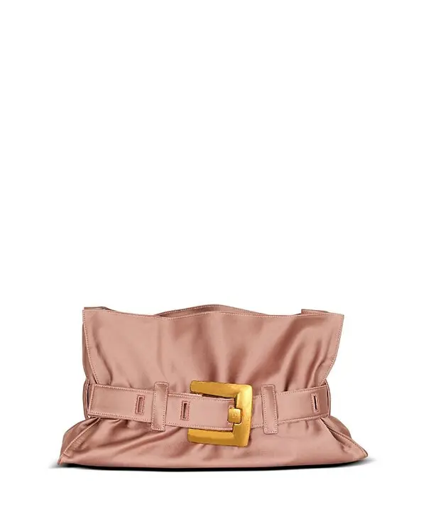 Balmain Satin Anthem Shoulder Bag