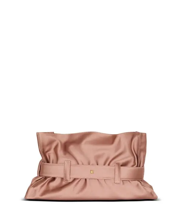 Balmain Satin Anthem Shoulder Bag