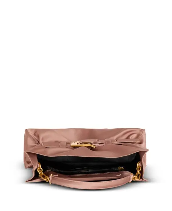 Balmain Satin Anthem Shoulder Bag