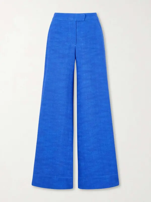 Lisa Marie Fernandez Canvas Wide-leg Pants - Blue