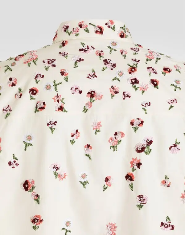 Dolce & Gabbana Cotton Shirt With Embroidery