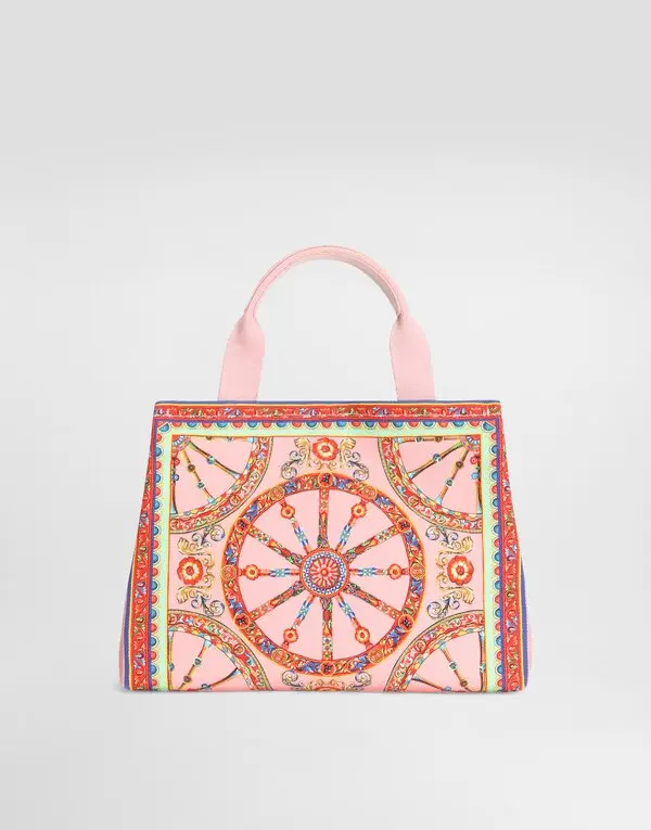 Dolce & Gabbana Carretto-print Canvas Shopper Bag - Multicolor