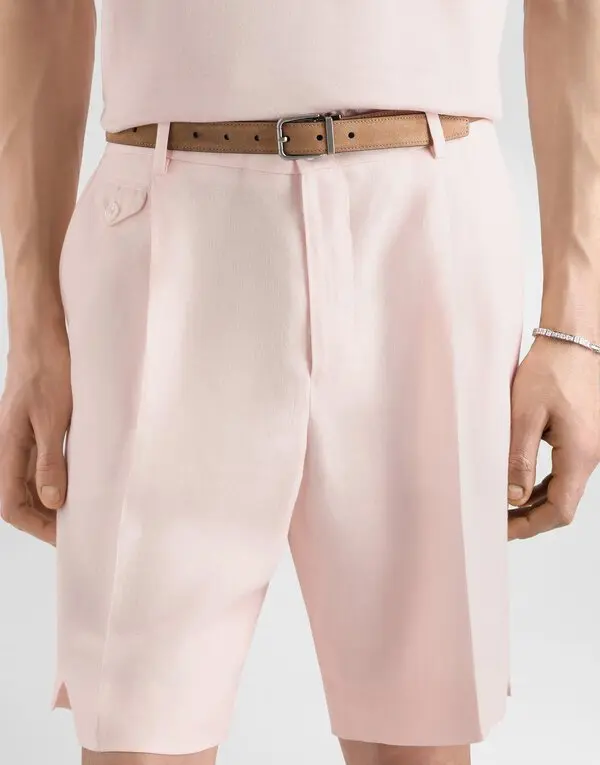 Dolce & Gabbana Linen Bermuda Shorts