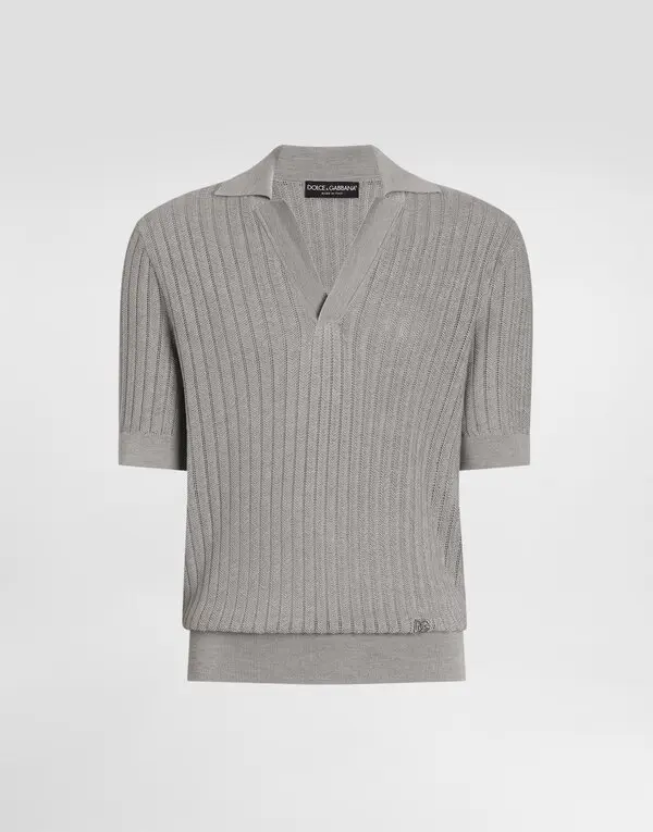 Dolce & Gabbana Silk Polo Shirt