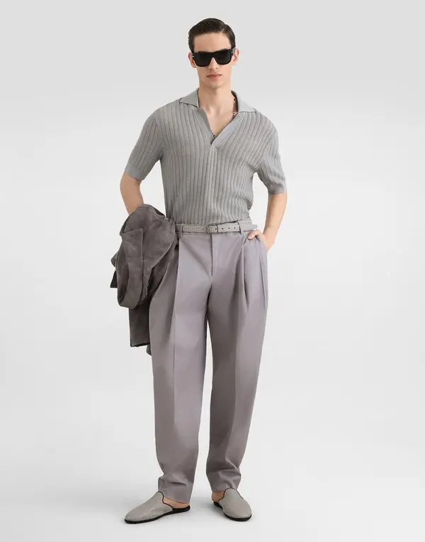 Dolce & Gabbana Silk Polo Shirt