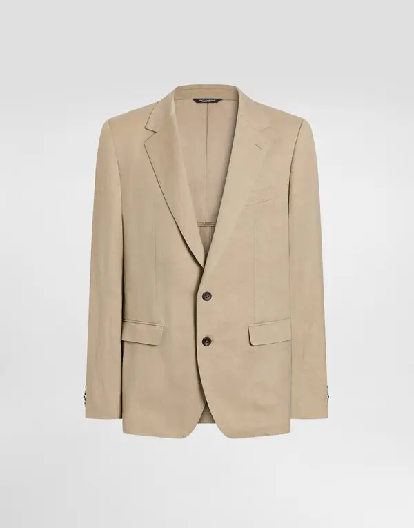 Dolce & Gabbana Martini Light Single-breasted Linen Jacket